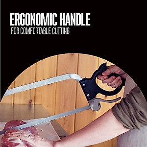 Weston 47-1601 Butcher and Bone Saw with 16 Inch Stainless Steel Blade (47-1601), 16 Inch, Stainless Steel