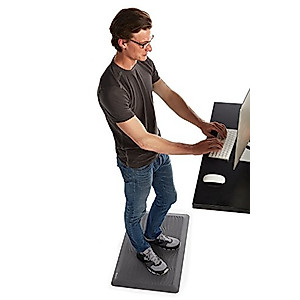 Gaiam Anti-Fatigue Non-Slip Comfort Floor Mat for Standing Desks in Office and Workstations or Home Use (Kitchen, Bathroom)