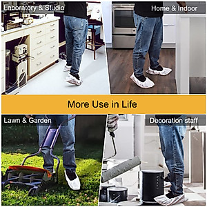 Disposable Shoe Covers 200Pack(100Pairs) Boot & Shoe Cover Disposable Non Slip Waterproof One Size Fits Most for Garden Carpet Guests Booties