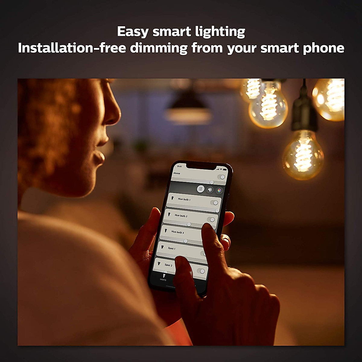 Philips Hue White Filament Globe G25 LED Smart Vintage Bulb, Bluetooth & Hub Compatible (Hue Hub Optional), Voice Activated with Alexa