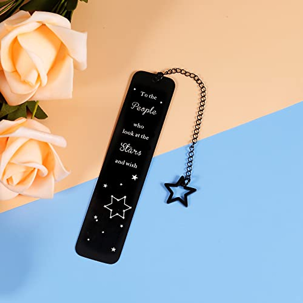 Book Lover Gifts for Women Funny Bookish Bookmark Gifts for Friends Book Fans Book Lover Gifts for Reader Inspirational Birthday Christmas Graduation Gifts for Women, Star Bookmark 1PCS Double-Sided