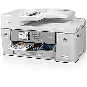 Brother MFC-J6555DW INKvestment Tank Color Inkjet All-In-One Printer with up to 1 Year of Ink In-box1 and 11” x 17” print, copy, scan, and fax capabilities
