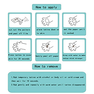 20 Sheets Dinosaur Temporary Tattoo, Fake Dinosaur Tattoo Face Body Stickers, Great for Dinosaur Birthday Party Favors Supplies for Adult Boys and Girls