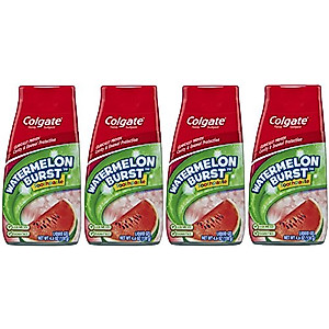 Colgate Anticavity Kids Toothpaste with Fluoride for Ages 2+, Watermelon Burst Flavor - 4.6 Ounce (4 Pack)