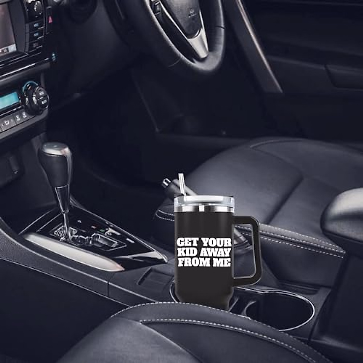 Get Your Kid Away From Me Tumbler 40 oz Tumblers with Lid and Straw Insulated Tumblers Stainless Steel Tumbler Funny Gifts for Women