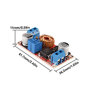 6PCS XL4015 E1 Lithium Battery Charger Module Board 5A DC to DC CC CV Step Down Charging Board Module Led Power Converter Charger Step Down Module Buck Converter Board