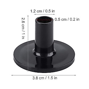 Cymbal Sleeves, RiToEasysports 8 Pcs Plastic Black Drum Long Cymbal Sleeves Drum Kit Cymbal Support Musical Instruments Accessory Cymbal Sleeves