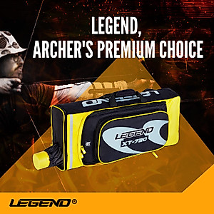 Legend XT720 Bow Backpack for Recurve Bow - Nylon Takedown Recurve Archery Bow Bag - Storage Compartments for Accessories & Gear - Protective Padding for Equipment Safety - Includes Arrow Tube Case