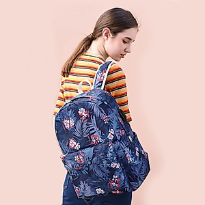 Natayoo Water Resistant Laptop Backpack College Backpack for Women with USB Charging Port and and Headphone Interface, Casual Daypack