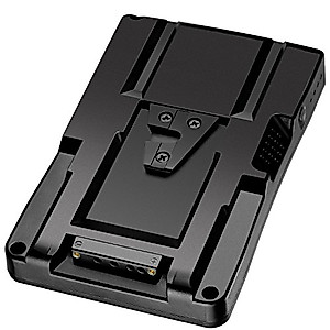 Neewer F2-BP NP-F Battery to V-Mount Battery Converter Adapter for LED Light, Field Monitor, Alternative Battery Option for Sony V-Mount Gear, Fits for 2-Pack Sony NP-F970, NP-F770,NP-F570 Battery