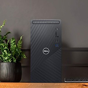 Dell 2021 Newest Inspiron 3000 Desktop Computer, Intel Quad-Core i3-10100 Processor Up to 4.3Ghz, 8GB DDR4 RAM, 1 TB HDD, Wi-Fi, SD Card Reader, HDMI, VGA, Win10 Home, Black