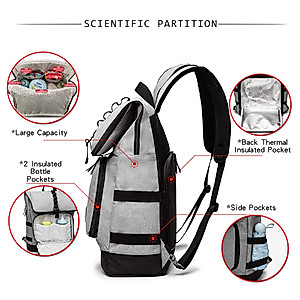 Diaper Bag Backpack Diaper Bag Baby Registry Search Dad Diaper Bag Gender Neutral Baby Stuff Large Diaper Bag (Gray)