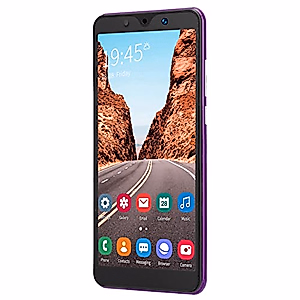 ciciglow Dual Sim Unlocked Cell Phones, High‑Definition Cameras Unlocked Cell Phone Note30 Plus Unlocked Smartphones for Android 4.4.2 854X480 Resolution 512MB+4GB(Purple)