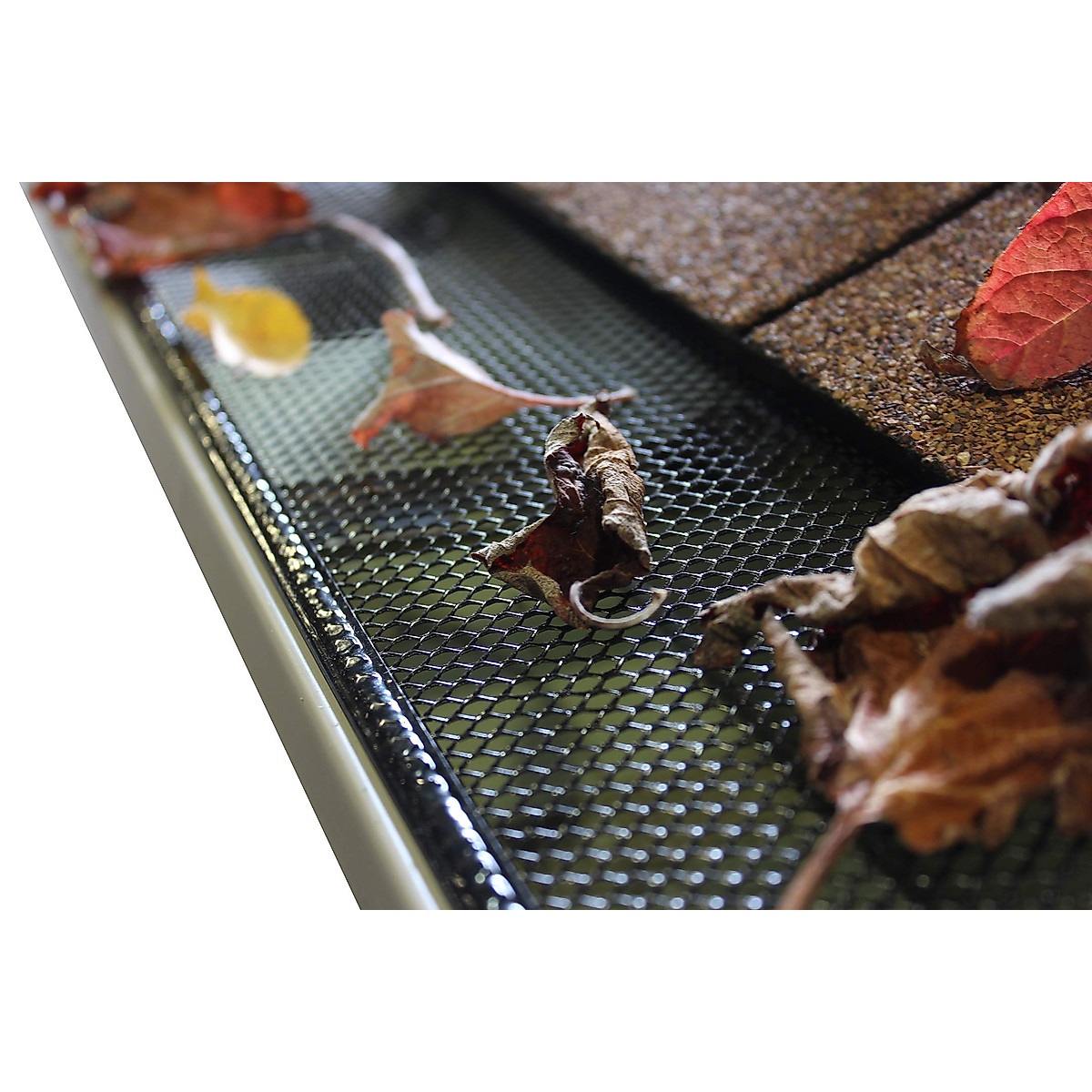 6" Small Hole Speed Screen / 6" Gutter Guard / 6" Gutter Protection Powder-coated Black (100ft/box)