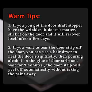 Suptikes 2 Pack Door Draft Stopper，Door Sweep for Exterior & Interior Doors,Door Bottom Seal Dust and Noise Insulation Weather Stripping Draft Guard Insulator, 1.8" W x 37" L,Brown