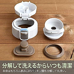 Tiger Thermos Bottle MMJ-A482AJ TIGER Mug Bottle, 16.2 fl oz (480 ml), Sahara One-Touch Lightweight, Navy