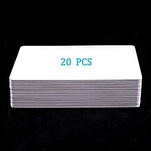 LEXI 20pcs Changeable UID Smart Card Rewritable 13.56MHz RFID PVC Blank Card for 1K S50 MF1 Mi-fare Door Access Control Block 0 Sector