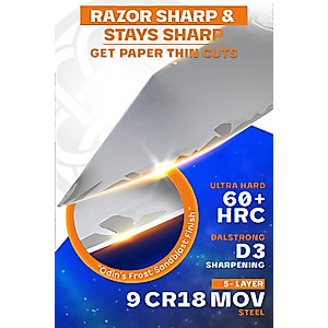 Dalstrong Valhalla Series Fillet Knife 6.5" Bundled with Chef Knife 8" - w/Leather Sheath