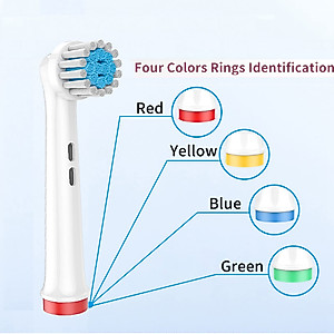 Toothbrush Heads for Oral B Braun Replacement Heads, Professional Electric Toothbrush Heads, Precision Clean Brush Heads Refill Compatible with Oral-B 8000/Pro 9600/1000/ 3000/5000/7000 (EB17XSA)