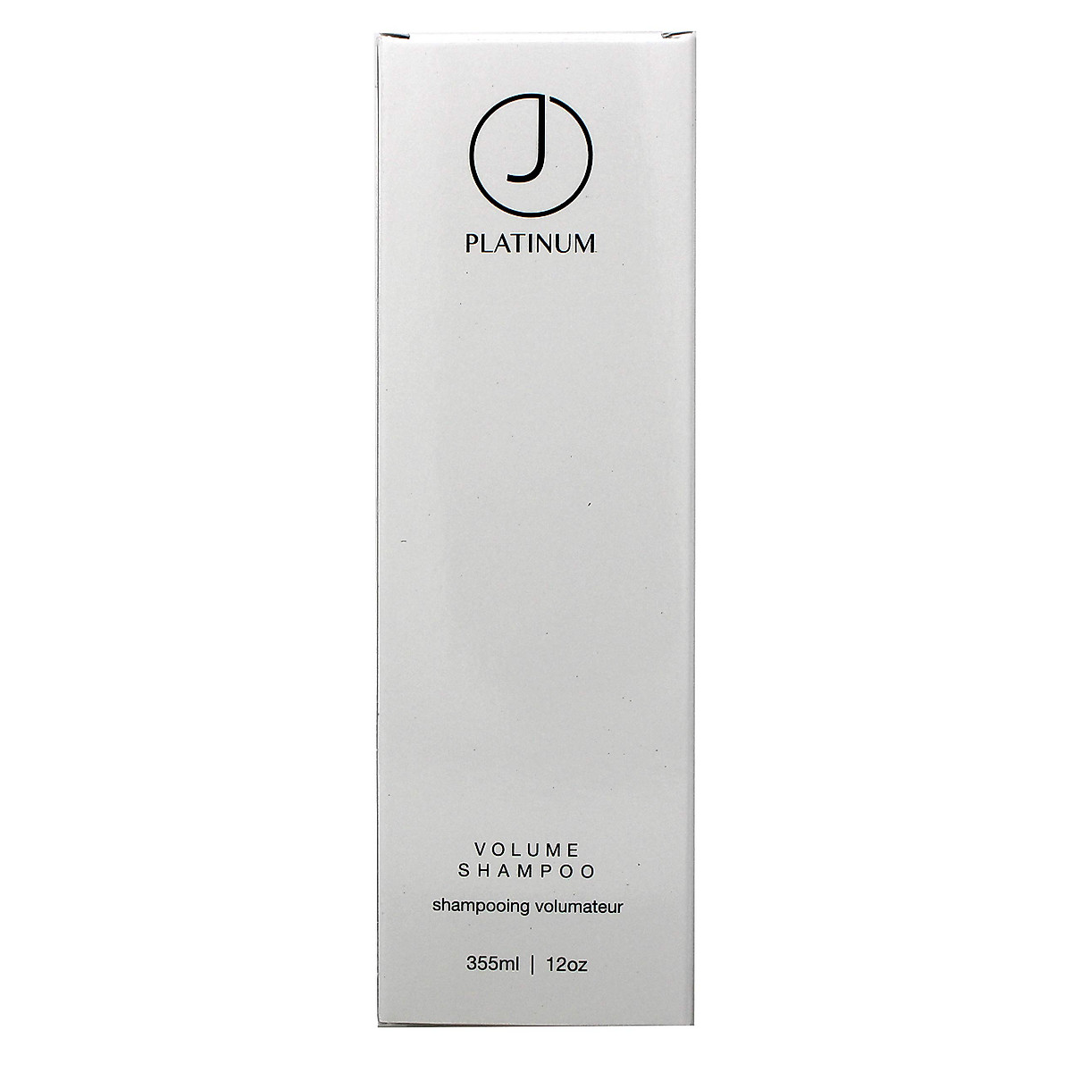 J Beverly Hills Platinum Volume Shampoo with Coconut Oil for Hydrating Hair, 12 Oz