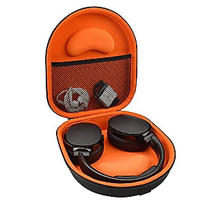 Geekria Shield Headphones Case Compatible with Skullcandy Crusher ANC, Venue, Hesh 3 Case, Replacement Hard Shell Travel Carrying Bag with Cable Storage (Black)