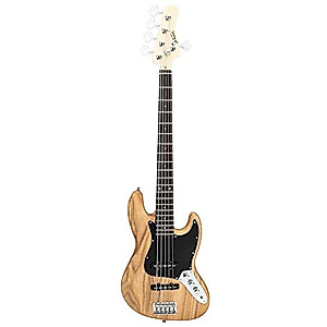 Bass Glarry Gjazz Electric 5 String Bass Guitar Full Size Bag Strap Pick Connector Wrench Tool Burlywood