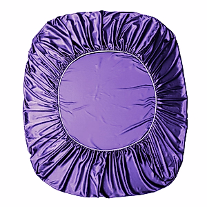 Manyshofu 6Pcs Dark Purple Duvet Cover Set Queen Size with Satin Fitted Sheet - Not Comforter, Cooling Satin Duvet Cover Sheets Silky Comforter Cover Set(4 Pillowcases, 1 Duvet Cover, 1 Fitted Sheet)