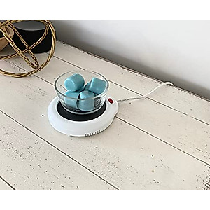 Evelots Desktop Electric Mug Warmer-Coffee/Tea/Cocoa/Soup-Scented Candles-Hot