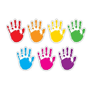 Carson Dellosa Colorful Helping Hands Bulletin Board Cutouts, Colorful Decor for Bulletin Board Decorations, Cubby, Chalkboard, Locker Decorations, Crafts, and Classroom Decor (42 pc)