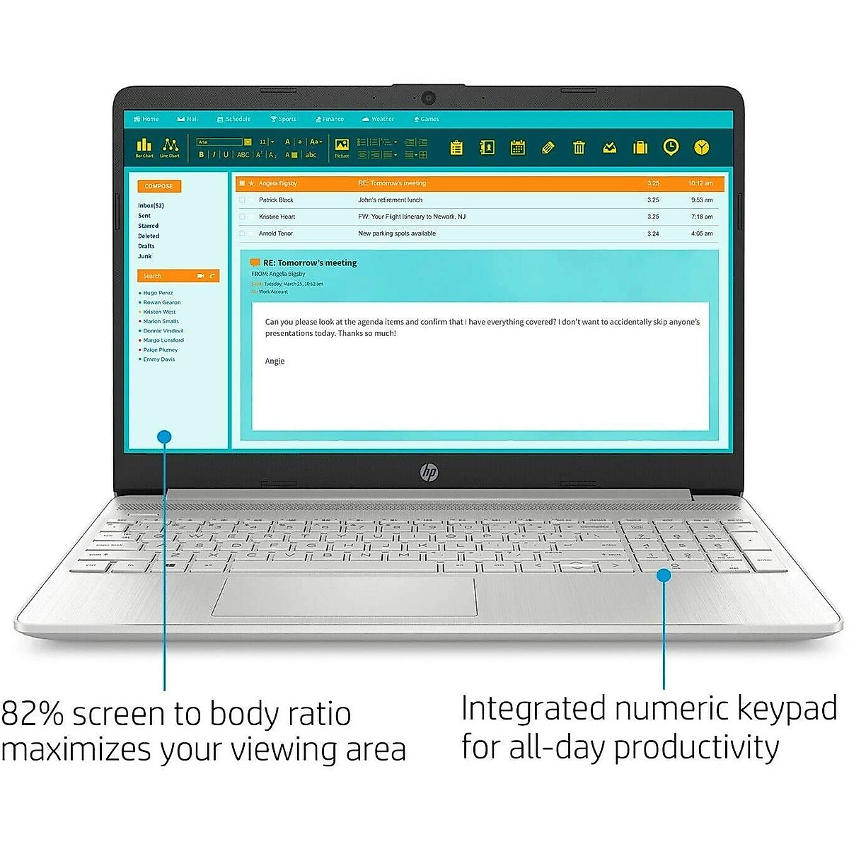 HP 15.6" HD Intel 10th Gen i3-1005G1 3.4GHz 8GB RAM 256GB SSD Win 10 Laptop