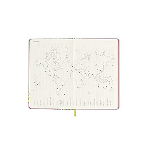 Moleskine Limited Edition Frida Kahlo 12 Month 2023 Weekly Planner, Hard Cover, Large (5" x 8.25"), Pink