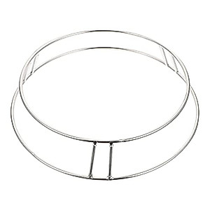 EXQUIMEUBLE 1pc Stainless Steel Pot Rack Coaster Holder Stove Burner Butter Holder Steel Wok Rack Stove Top Trivet Pot Pan Cooking Stand Stainless Steel Silver Bold Solid Pot Rack Steam Stand