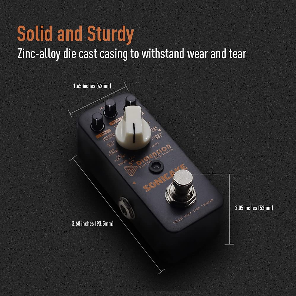 SONICAKE Modulation Pedal Modulation Guitar Pedal Phaser Flanger Chorus Tremolo Vibrato Autowah Guitar Effects Pedal 11 Modes