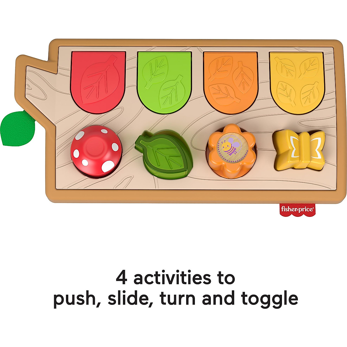 Fisher-Price Baby Toy Hide & Peek Pop-Up Animal-Themed Sensory Activity with Wood Accents & Sounds for Ages 9+ Months