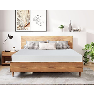 Green Tea Queen Mattress, 6 Inch Gel Memory Foam Queen Mattresses Cooling Mattress Pad, CertiPUR-US Certified Queen Size Mattresses for Kids/Adults, Bed-in-a-Box/Pressure Relieving, Queen