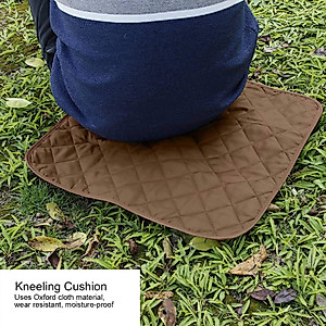 Garden Kneeling Pad Portable Moisture Proof Kneeler Mat Garden Kneeling Cushion Garden Accessory Kneeler Portective Pad for Gardening(Coffee)
