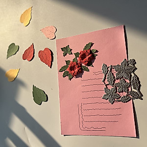 Spring Summer Flower Metal Cutting Die Cuts, Embossing Stencil for DIY Scrapbooks Photo Albums Paper Crafts Decorative (1)