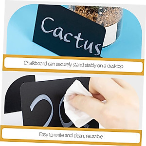 Veemoon 1 Set Rewritable Small Blackboard Mini Chalkboard Signs Small Blackboard Sign Chalk Labels Food Decor Easel Menu Board Mini Chalkboard Label Mini Blackboard Sign Message Sign Notes