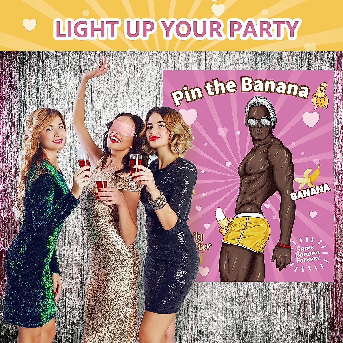 Bridal Shower Games, Bachelorette Party Games for Naughty Funny Bridal Shower Engagement Decorations Pin Games for Bridal Shower Party Favors