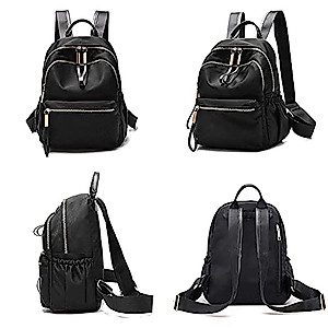 Backpack for Women, Nylon Travel Backpack Purse School Shoulder Bag Small Casual Travel Daypack for Girls Ladies