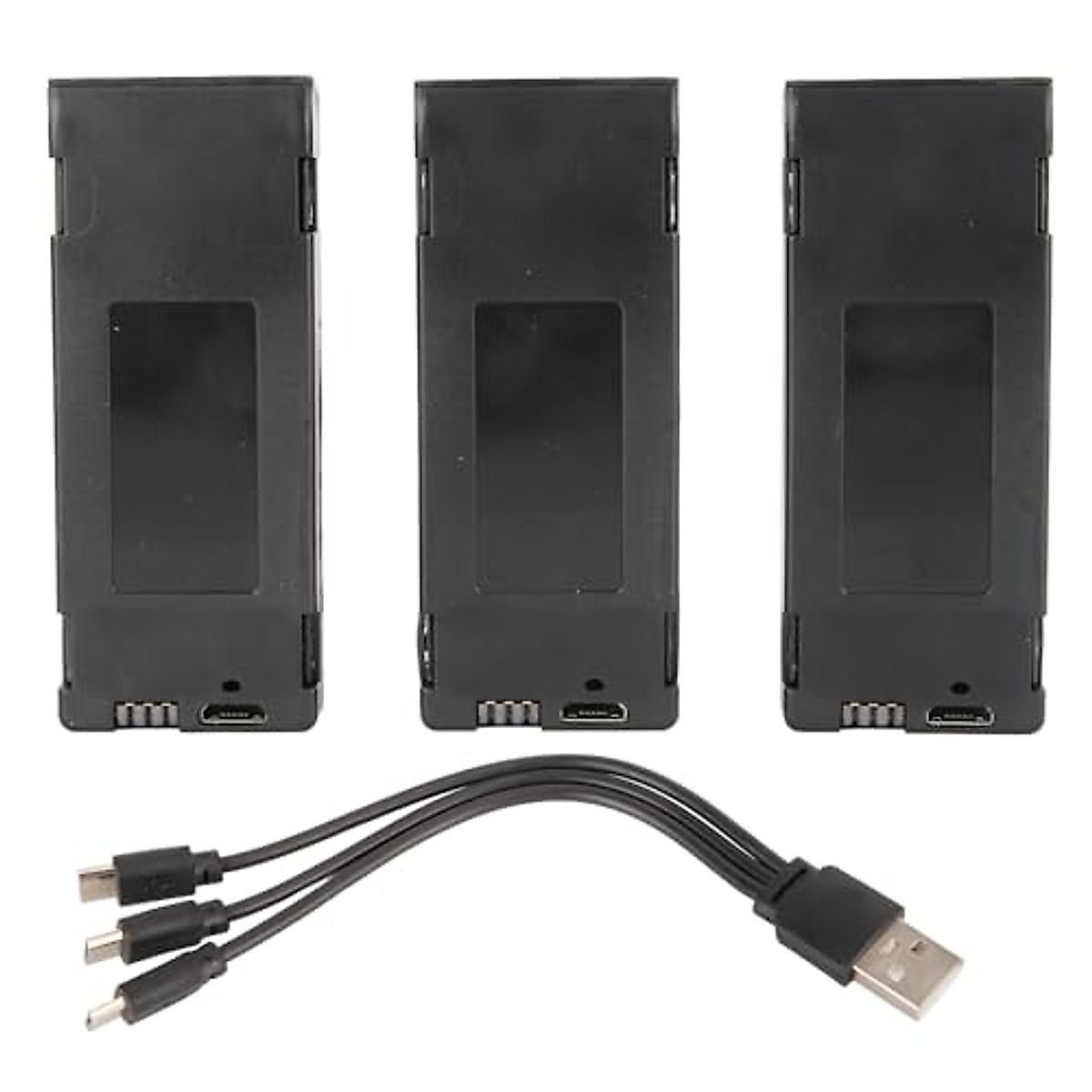 Honio Drone Rechargeable Battery, Sturdy 2600MAH 3.7V Lightweight Drone Battery with Plastic Case for E88