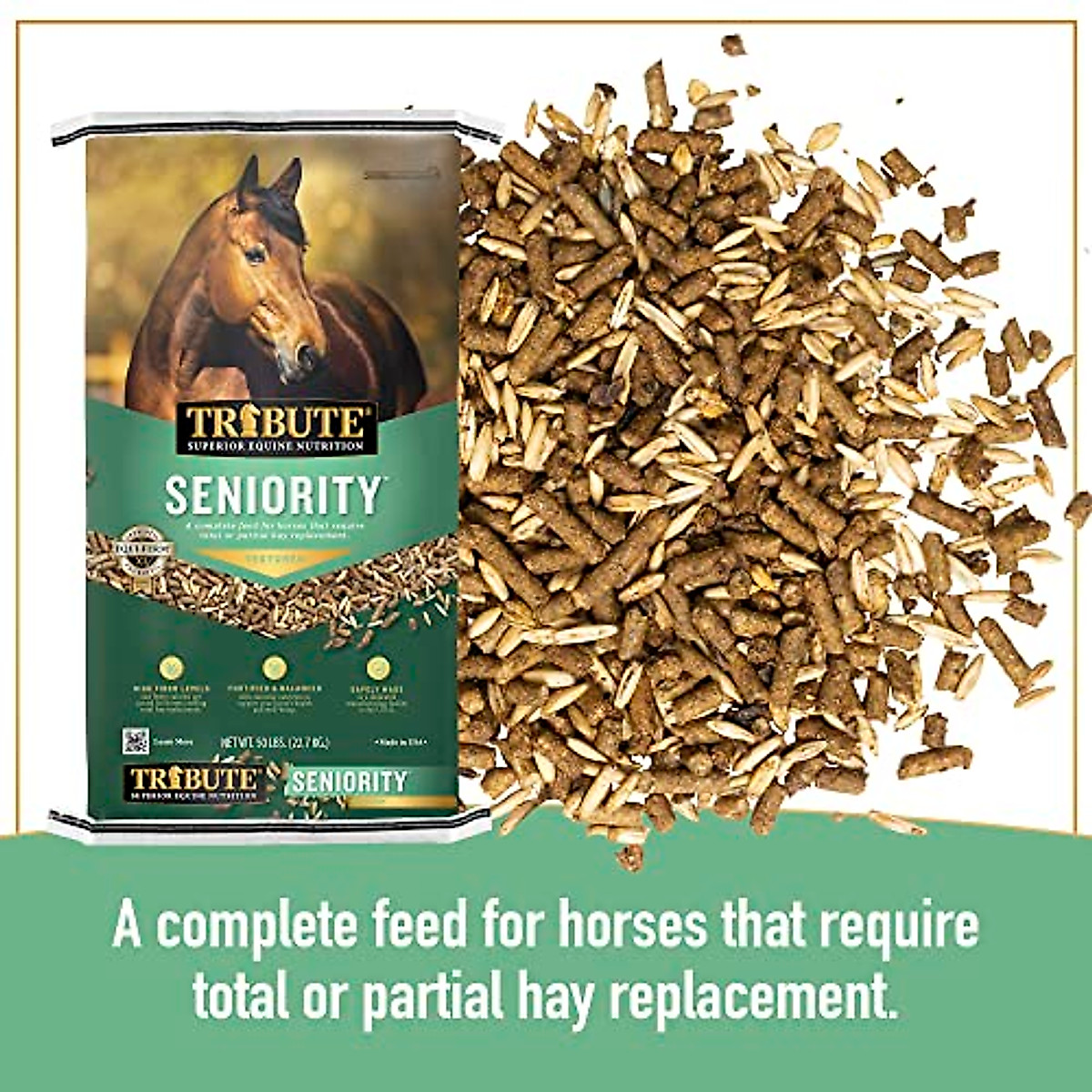 Kalmbach Feeds Tribute Maturity Textured for Horse, 50 lb