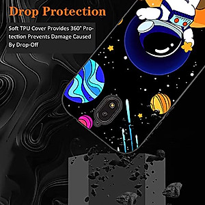 Bestrella Case for BLU View 2 Phone Case BLU View 2 B130dl B131DL Shockproof Full Body Protection Case (Astronauts)