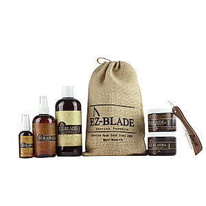 EZ BLADE Mens Shaving kit With Straight Razor