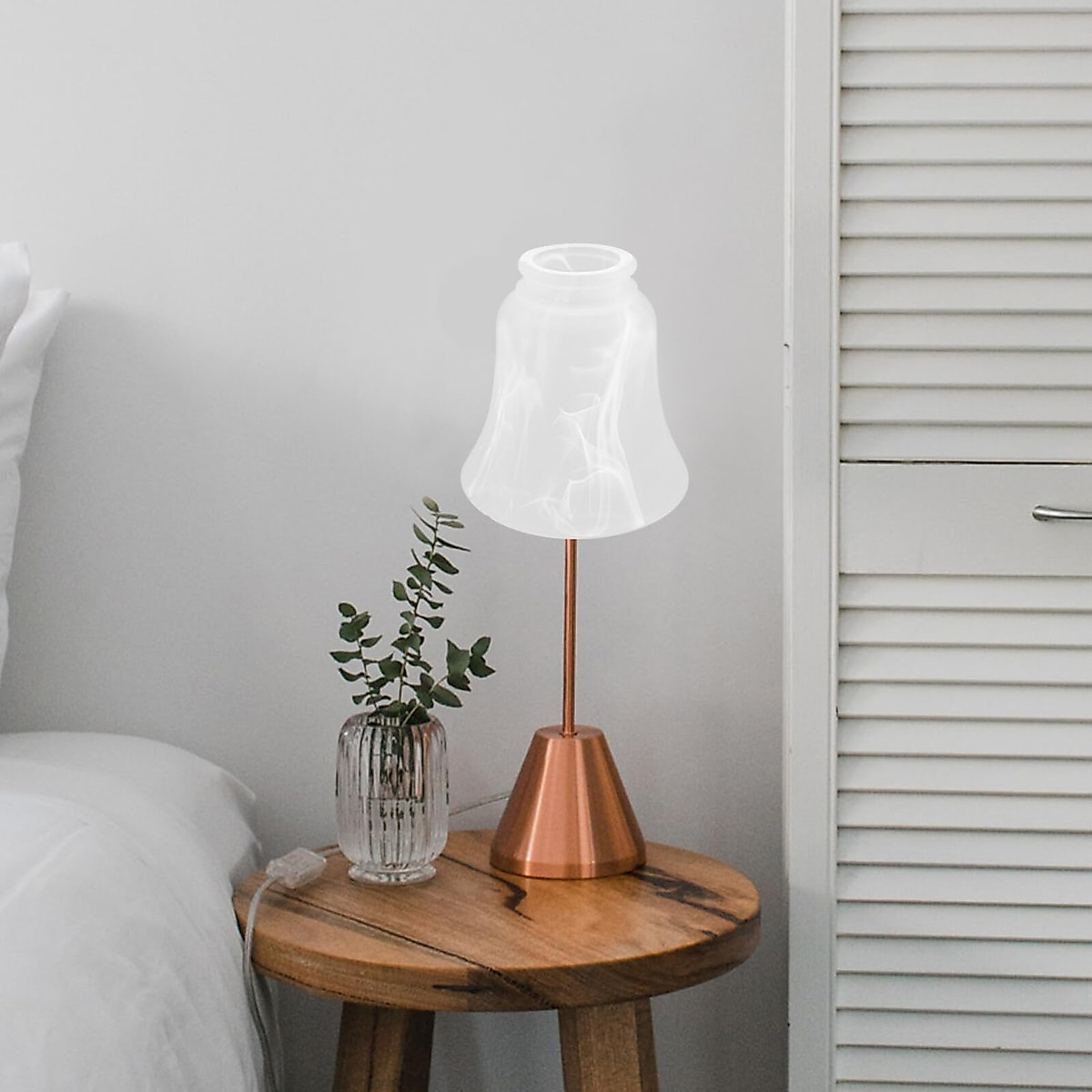 Ceiling Fan Glass Cover Pendant Light Shades Lamp Shades for Chandeliers Chandelier Glass Shade Replacement Glass Shades White Lampshade Hanging Light Shades Light Fixture Covers