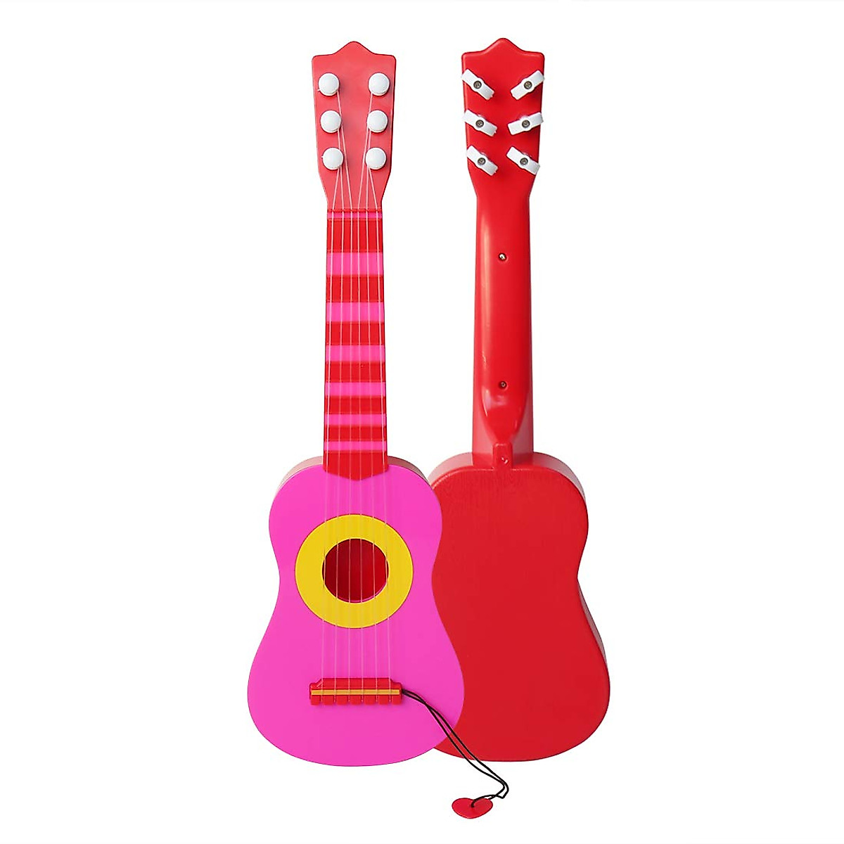 WEY&FLY Kids Toy Guitar 6 String, Baby Kids Cute Guitar Rhyme Developmental Musical Instrument Educational Toy for Toddlers