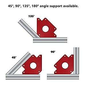 Welding Magnet 5in 75lbs Welder Magnet Holder Angle Support Fixture Tool Stainless Steel Welding and Cutting Accessories,Metal Magnetic Holder,Metal Working Magnet Tools Holder Support Aids