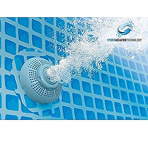 Intex 26723EH 15 Feet by 42 Inches Prism Frame Above Ground Swimming Pool Set with Debris Cover, Ladder, and 120 Volt 1000 GPH Cartridge Filter Pump