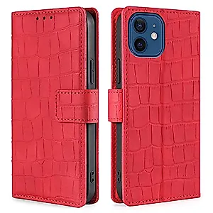 Fansipro Wallet Folio Case for Oppo Reno 2 F, Premium PU Leather Slim Fit Cover for Reno 2 F, 3 Card Slots, Portable, Red