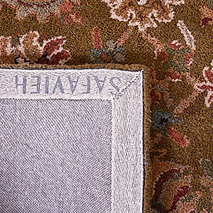 SAFAVIEH Classic Collection Accent Rug - 2' x 3', Olive & Camel, Handmade Traditional Oriental Wool, Ideal for High Traffic Areas in Entryway, Living Room, Bedroom (CL758M)